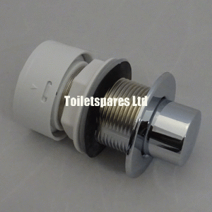 Raised palm push single pneumatic BUTTON - toiletspares.co.uk